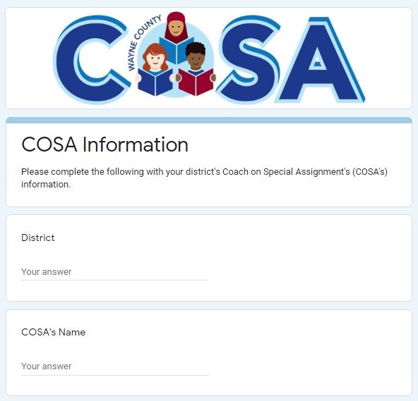 COSA Coordinators – Wayne County Literacy Learning Network